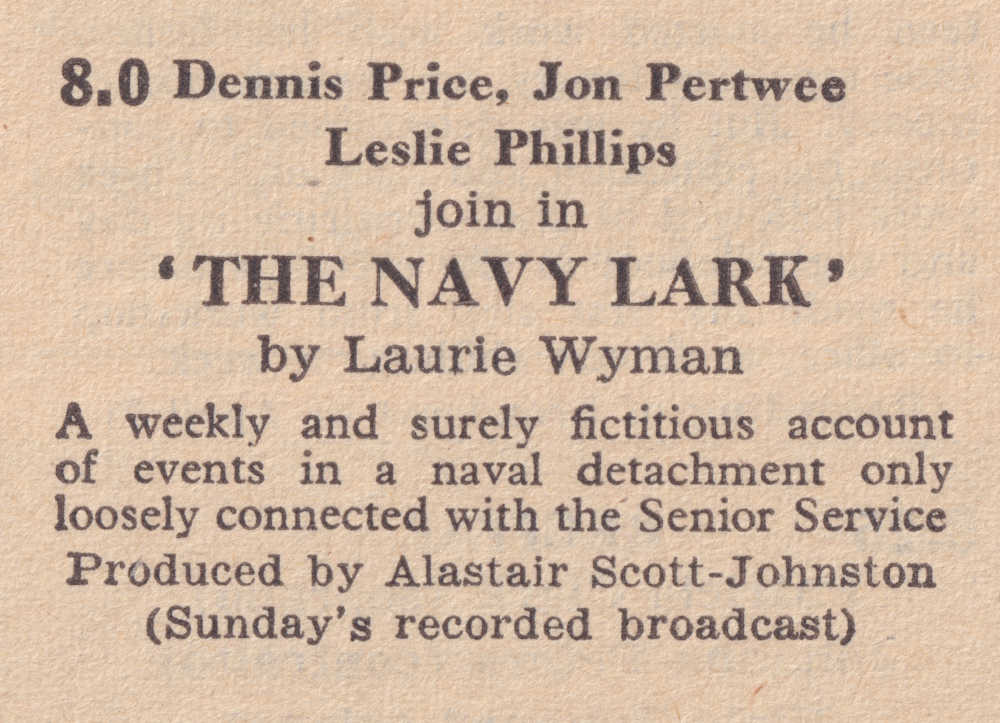 The Navy Lark Guide - Image and Photo Gallery - The Classic BBC Radio ...